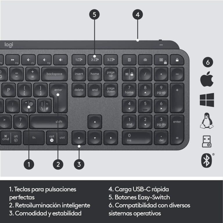 LOGITECH MX KEYS - 【 Teclados Chulos
