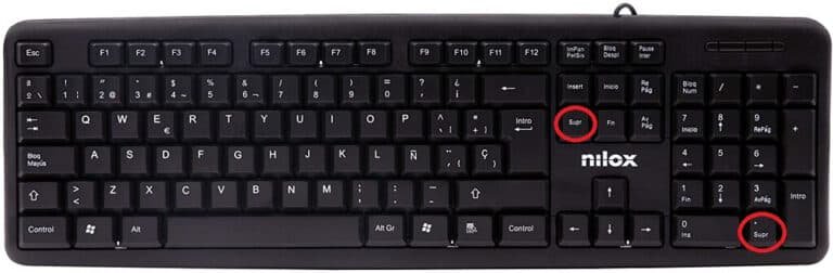 ¿Cuál es la TECLA DEL / SUPRIMIR? - Teclados Chulos ¿Cuál es la TECLA DEL / SUPRIMIR? - Teclados Chulos