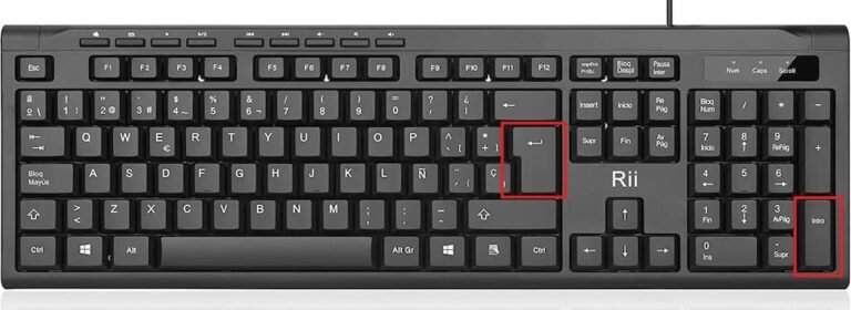 TECLA ENTER o TECLA INTRO - Teclados Chulos